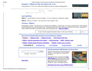 D squery examples command line utility to find objects in windows ...