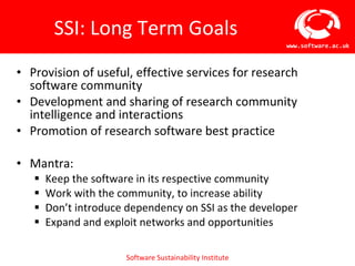 Sustainability Training Workshop - Intro to the SSI | PPT