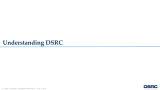 DSRC Corporate Capabilities Presentation | PDF