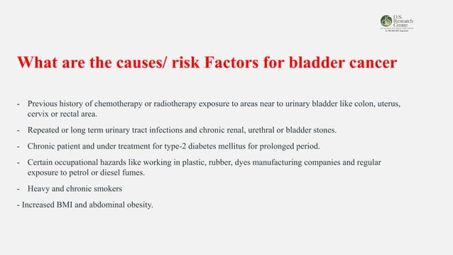Ayurvedic Treatment for Bladder Cancer | DSRC | PPTX