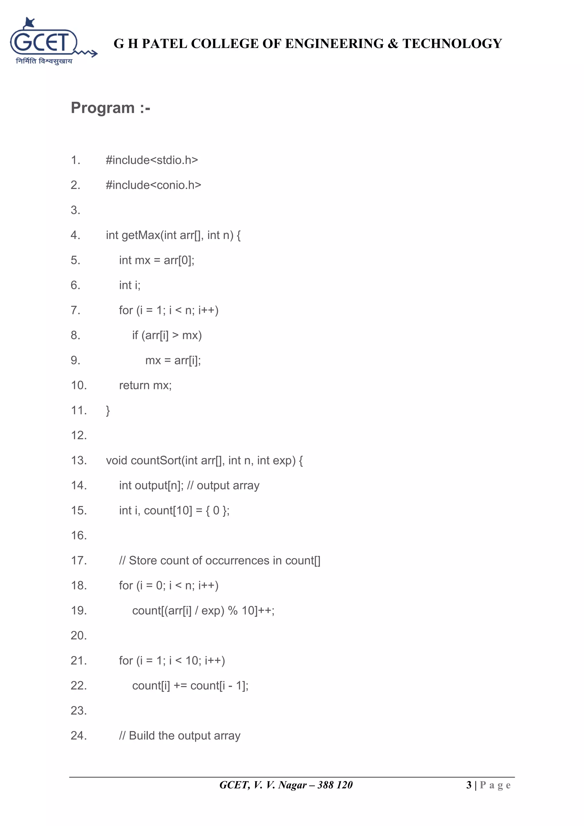 Data Structure Radix Sort | PDF