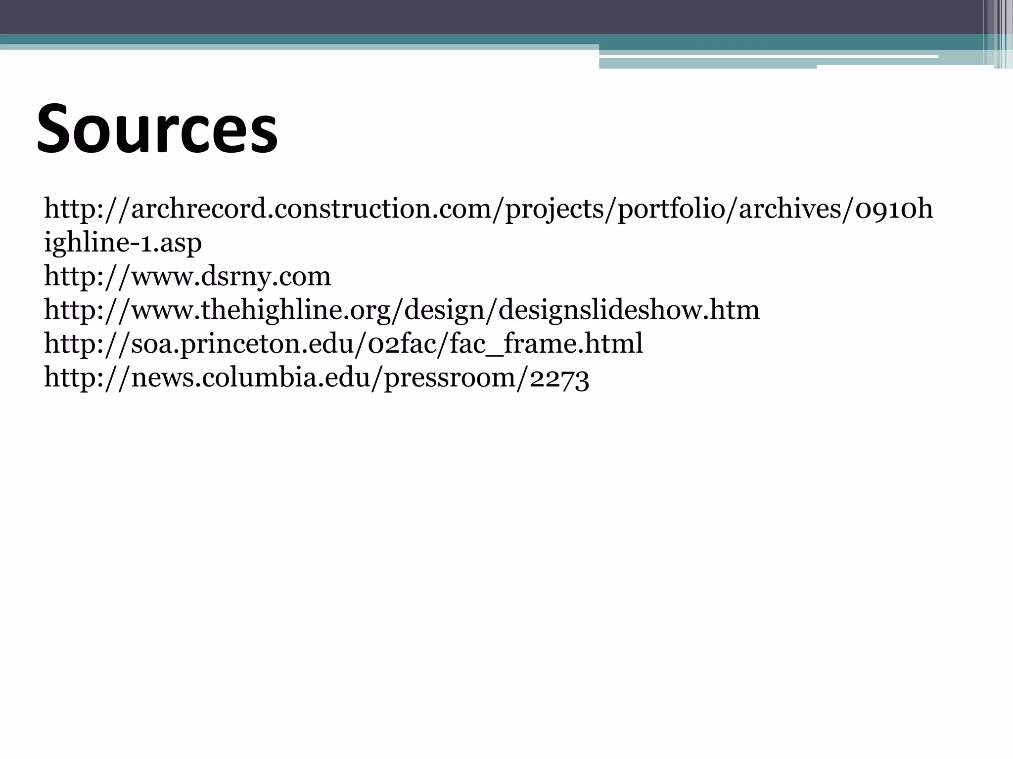 Diller Scofidio + Renfro - The High Line | PDF