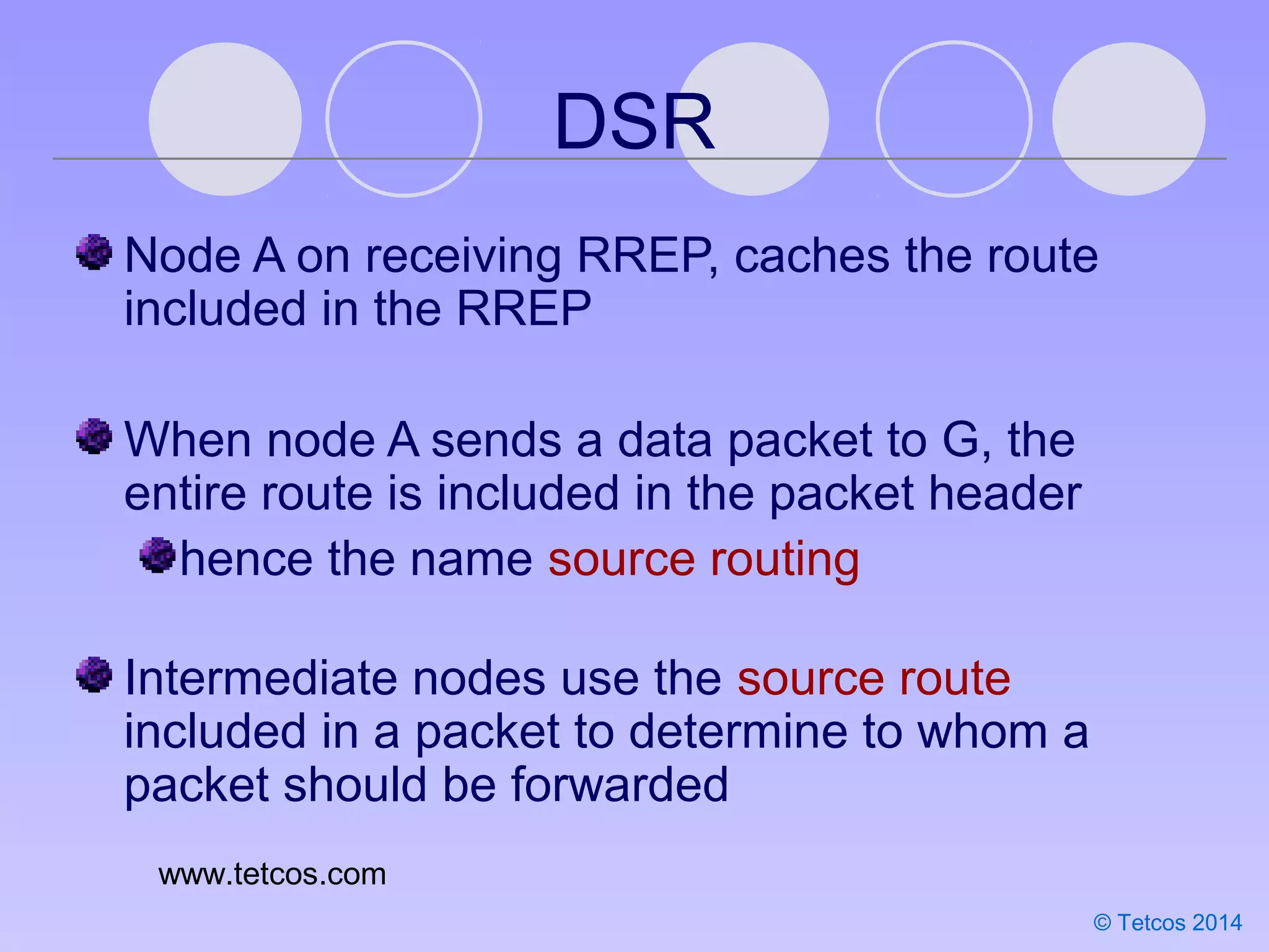 Dynamic Source Routing Sink hole attack | PPT