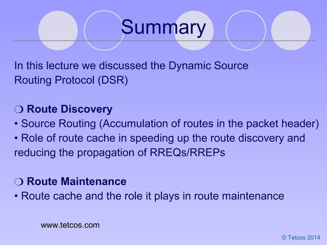 Dynamic Source Routing Sink hole attack | PPT