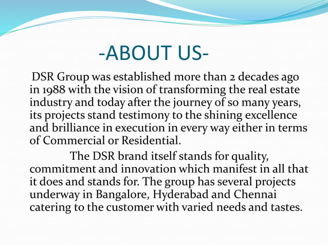 DSR TECHNO CUBE | PPT