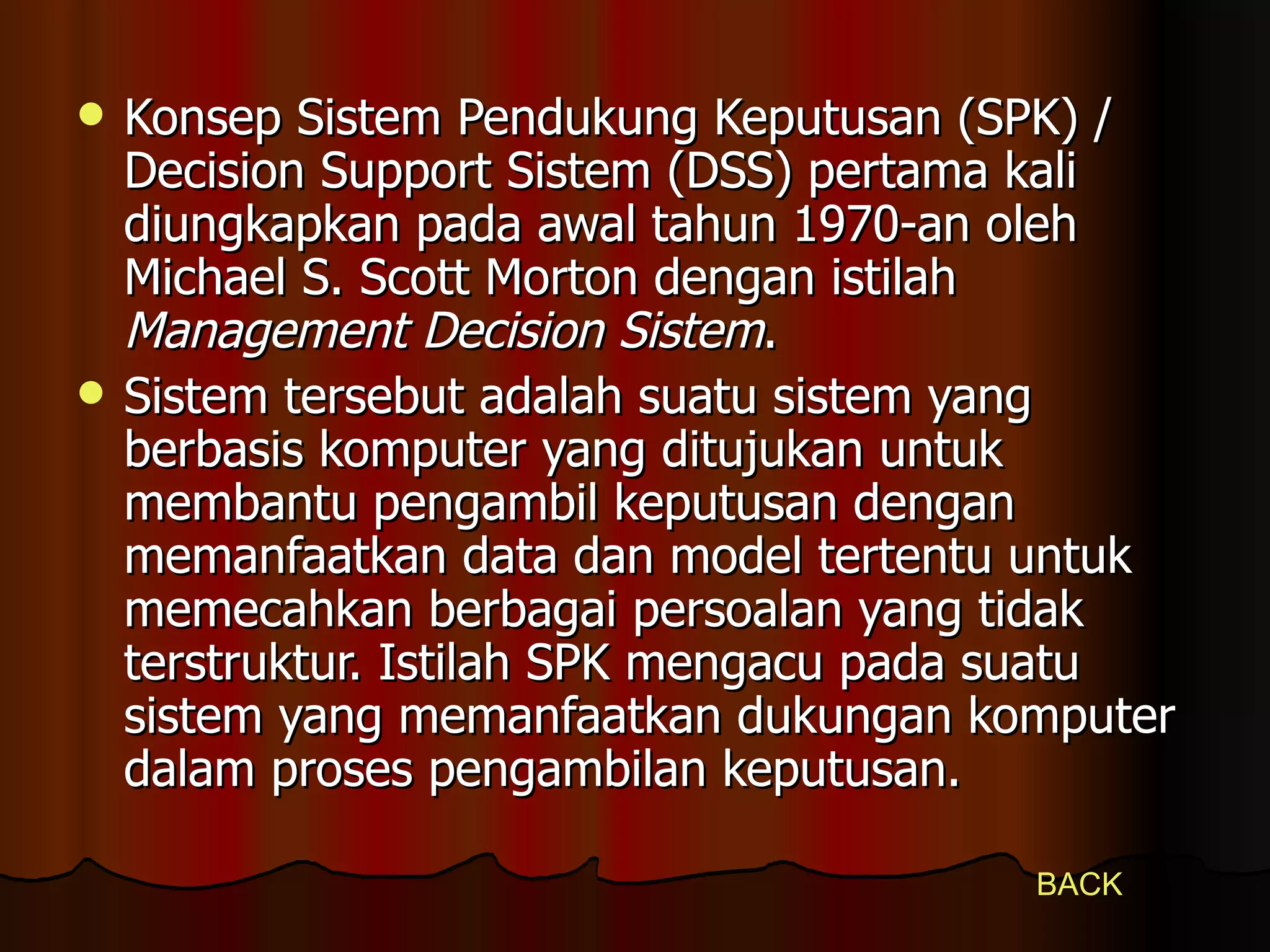 Sistem Pendukung Keputusan | PPT