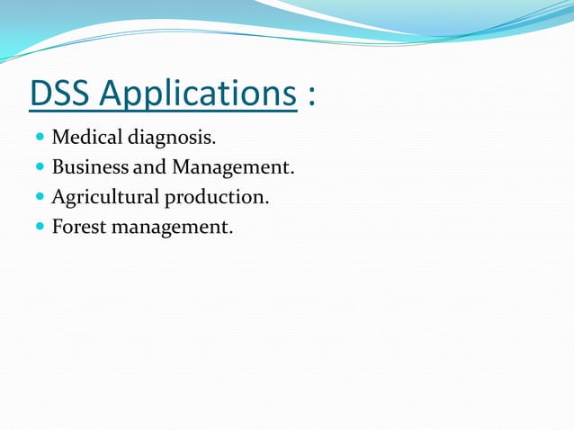 Decision Support System(DSS) | PPTX