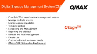 Digital Signage Solutions | PPTX | Computing | Technology & Computing