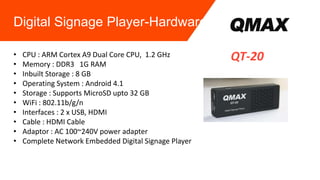 Digital Signage Solutions | PPTX | Computing | Technology & Computing