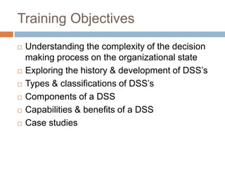 Decision Support Systems | PPTX