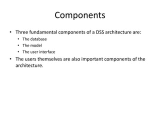 Decision Support Systems | PPTX