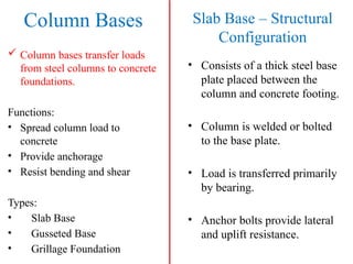 Design of steel structures- Flexure members and foundations | PPTX