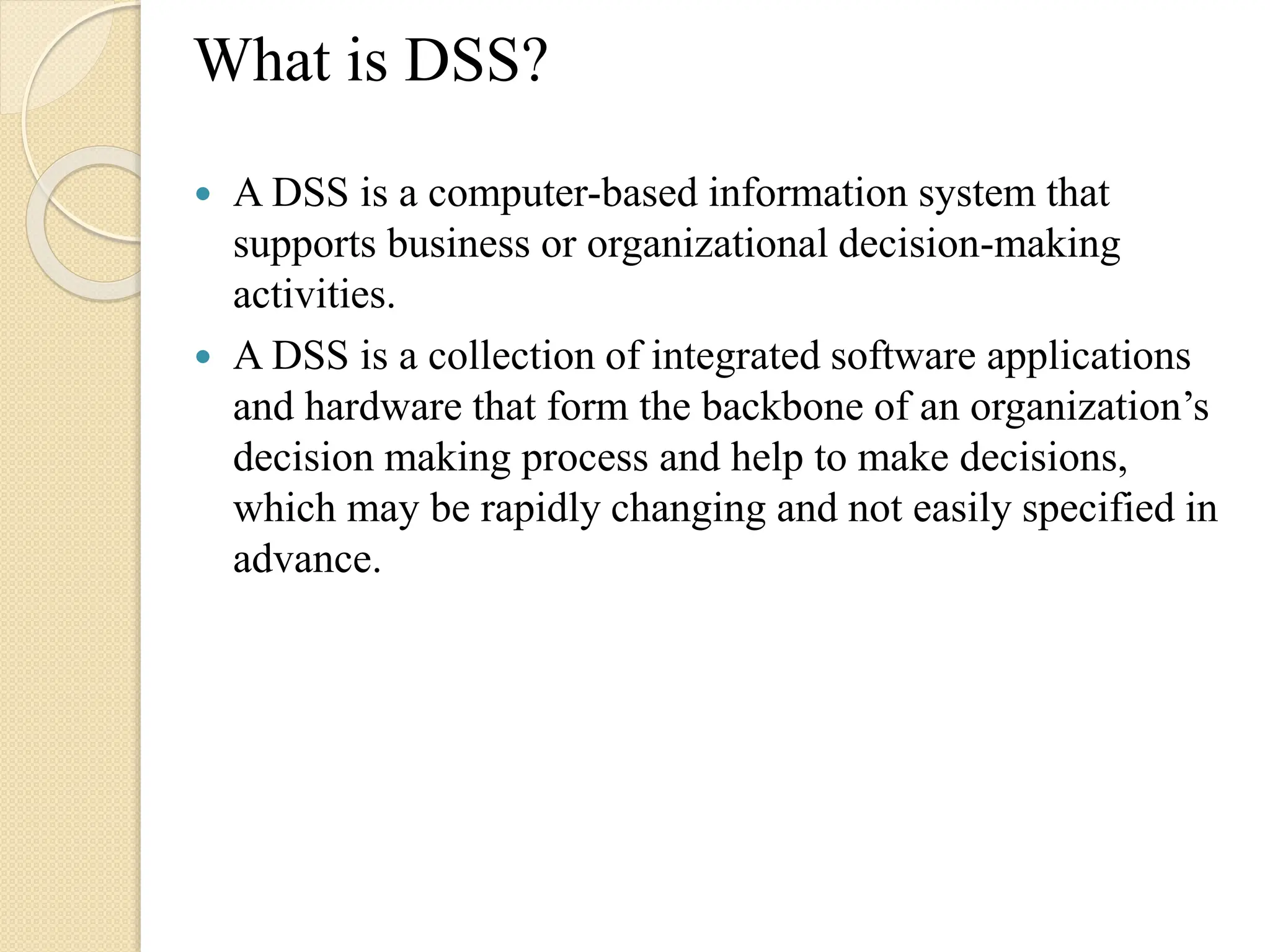Project DSS.pptx (Decission Support System) | PPTX