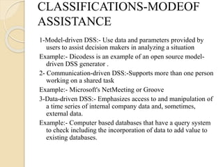 Project DSS.pptx (Decission Support System) | PPTX