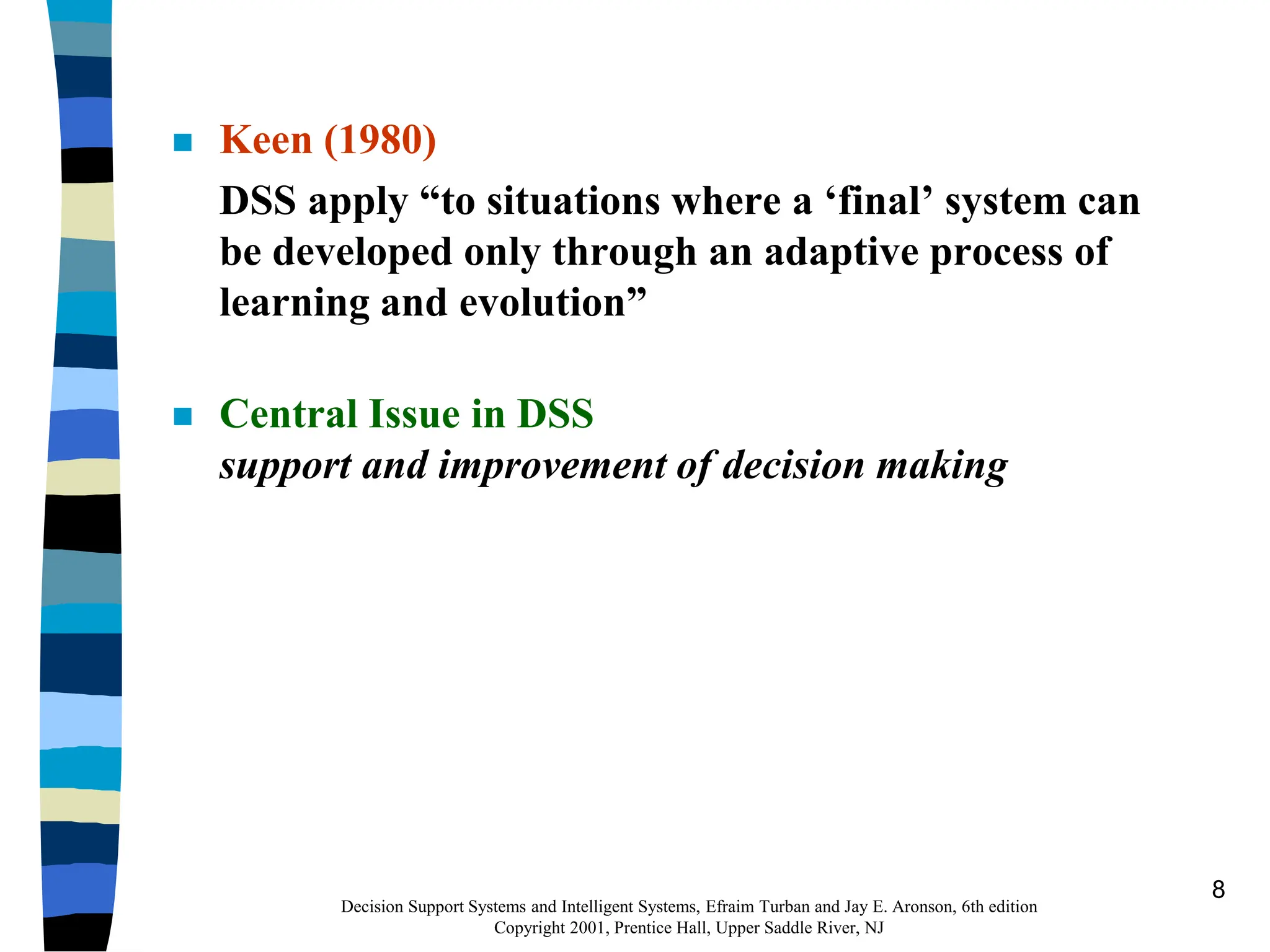 Decision support systems in information management | PPTX