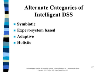 Decision support systems in information management | PPT