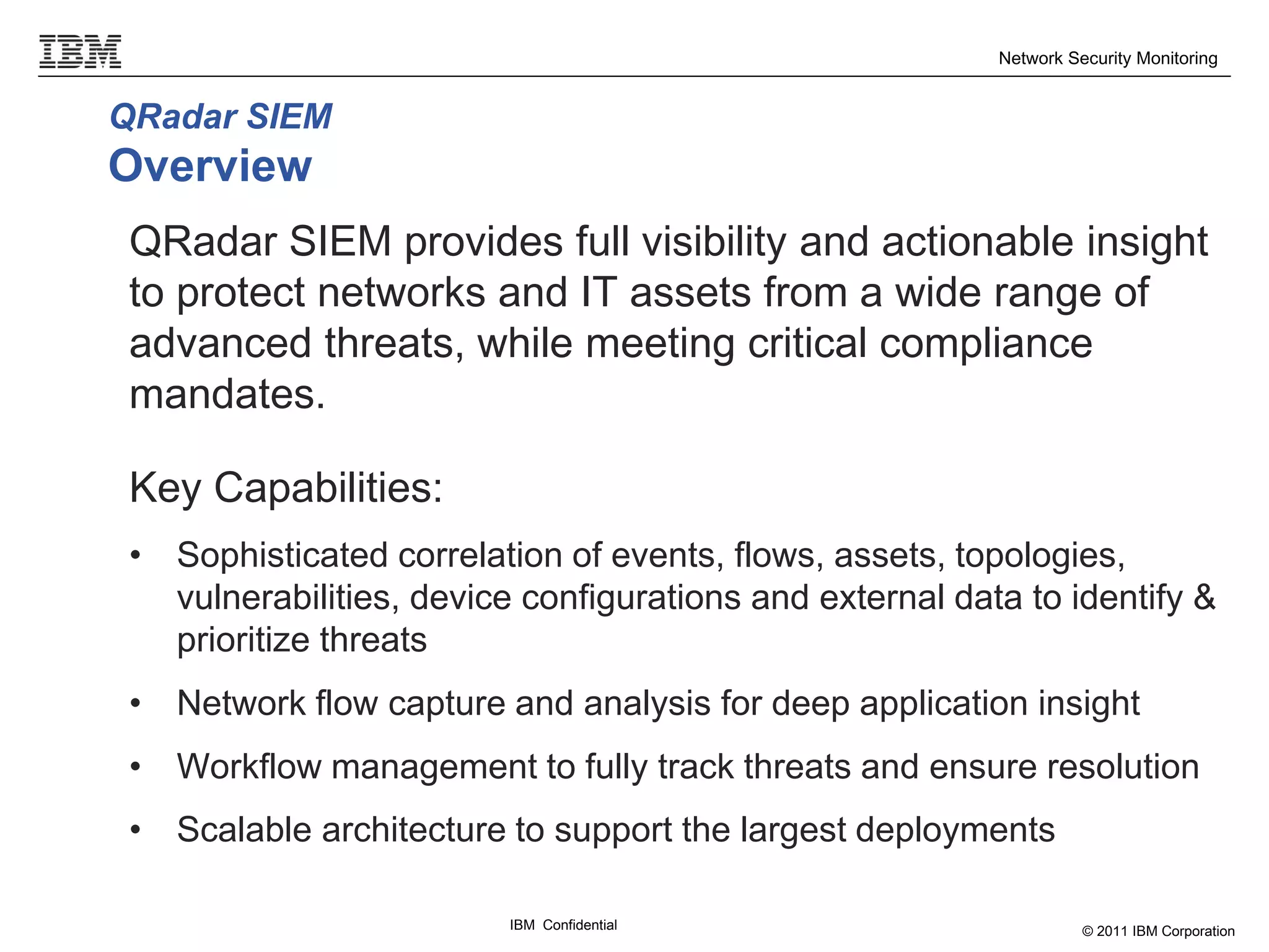 DSS ITSEC CONFERENCE - Q1 Labs - Intelligent network security - next ...