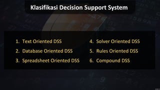 Decision Support System FIX | PPT