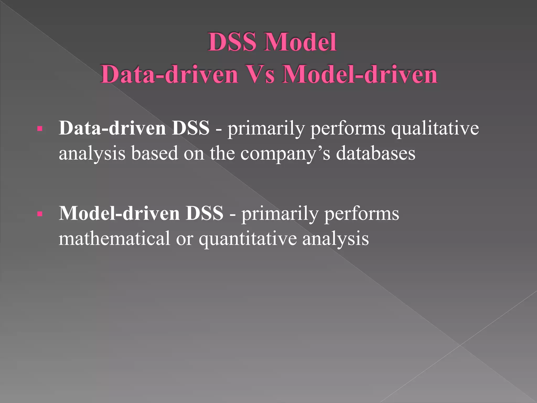 Decision Support System Ppt