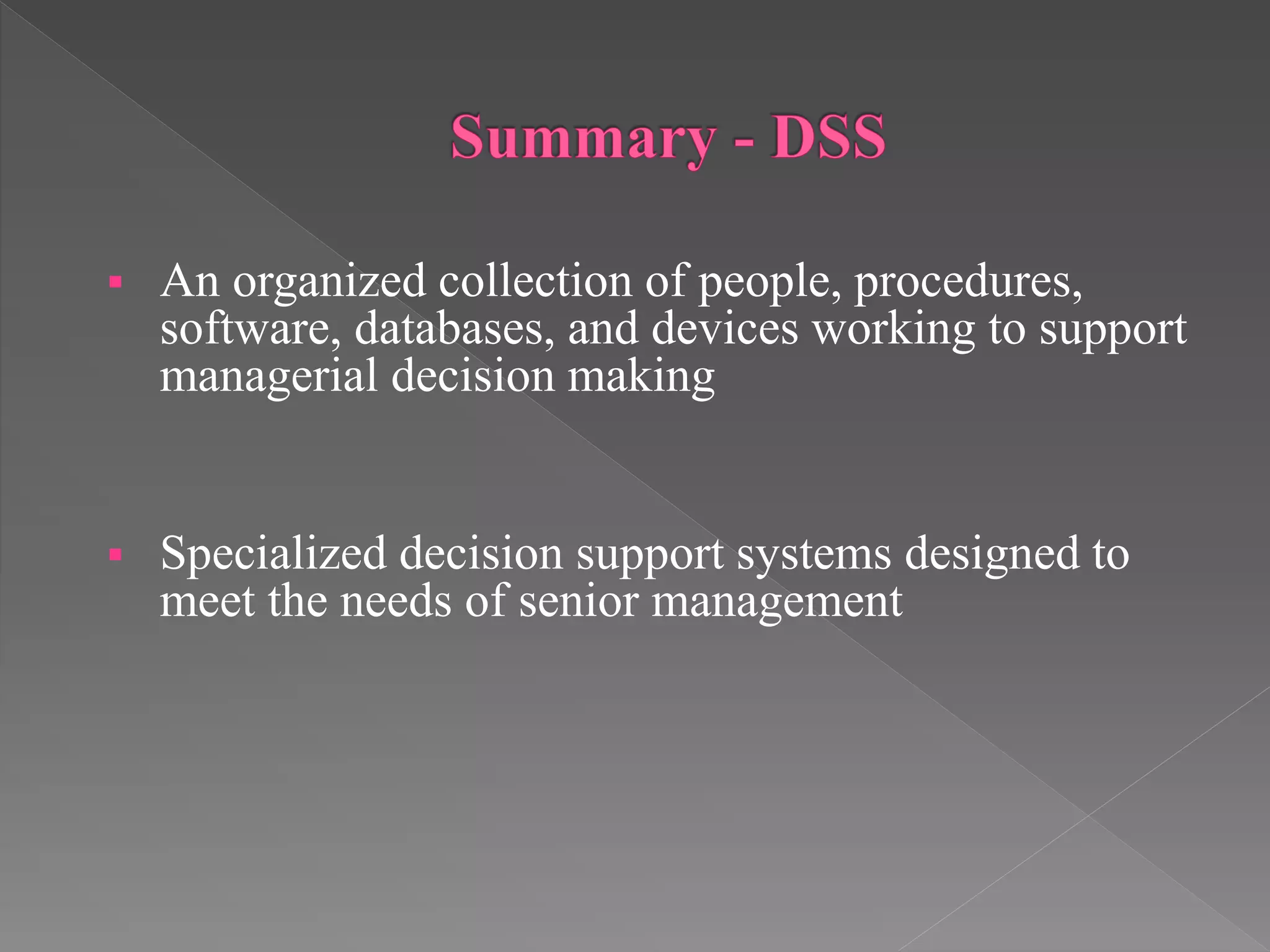 Decision Support System Ppt