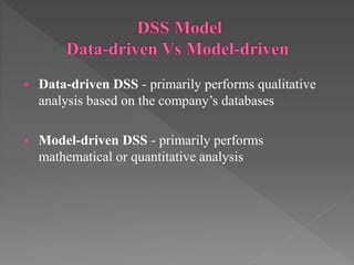 Decision Support System | PPT