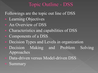 Decision Support System | PPT