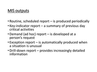 MIS & DSS | PPT