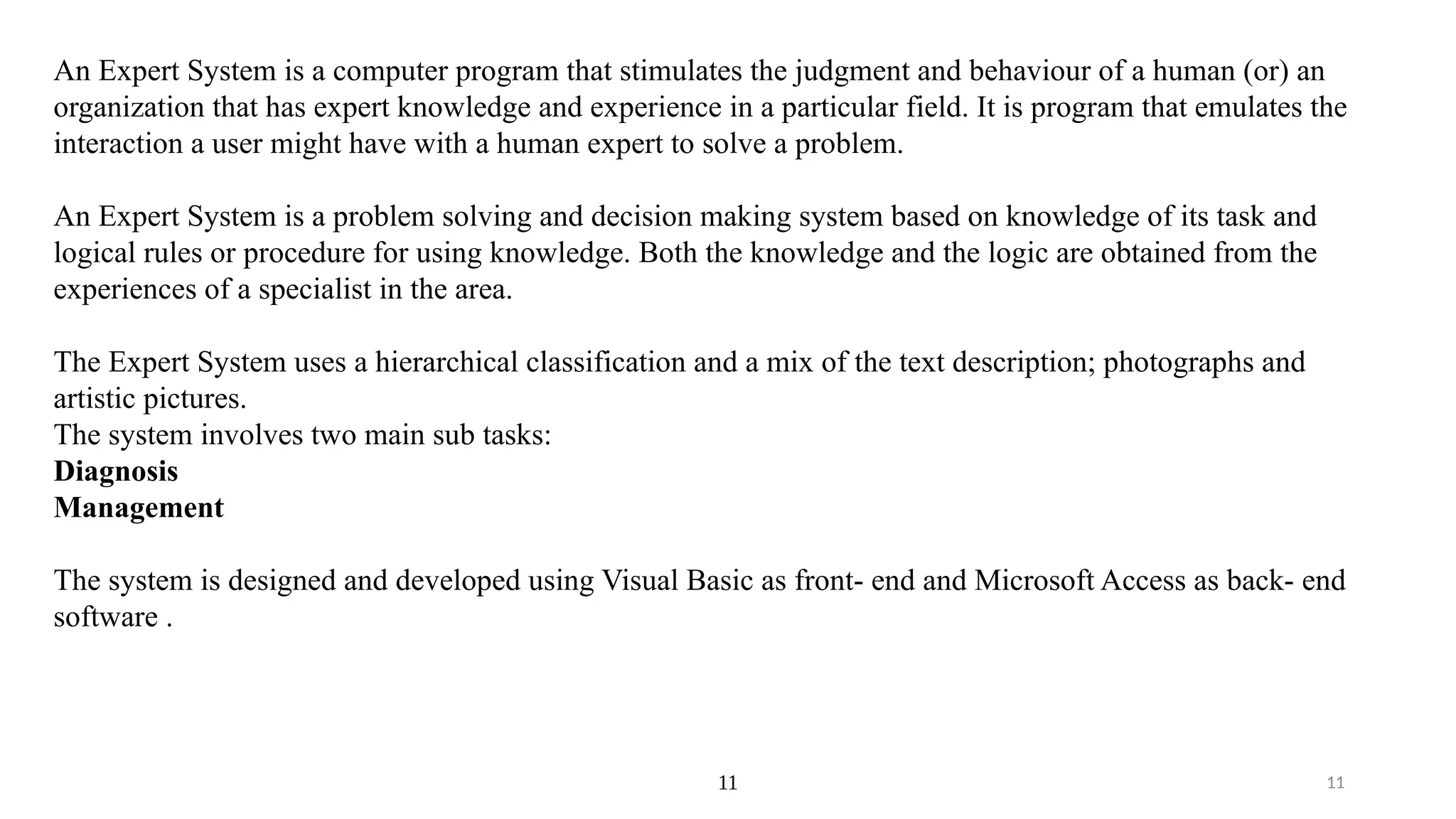 DSS and Expert System.pptx taxonomy classification characteristics components applications | PPTX