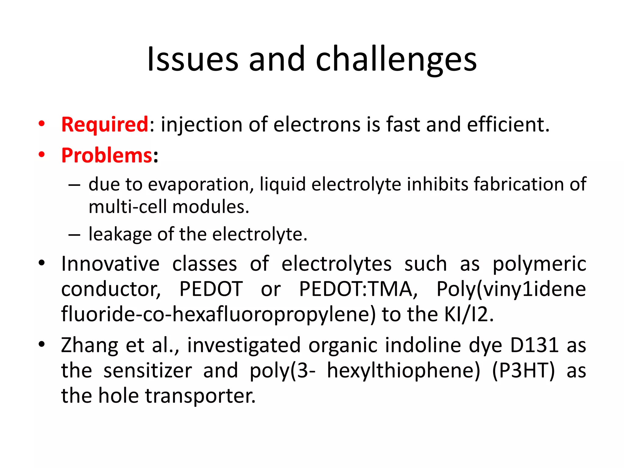 Dye Sensitized Solar cell (DSSC) | PPTX