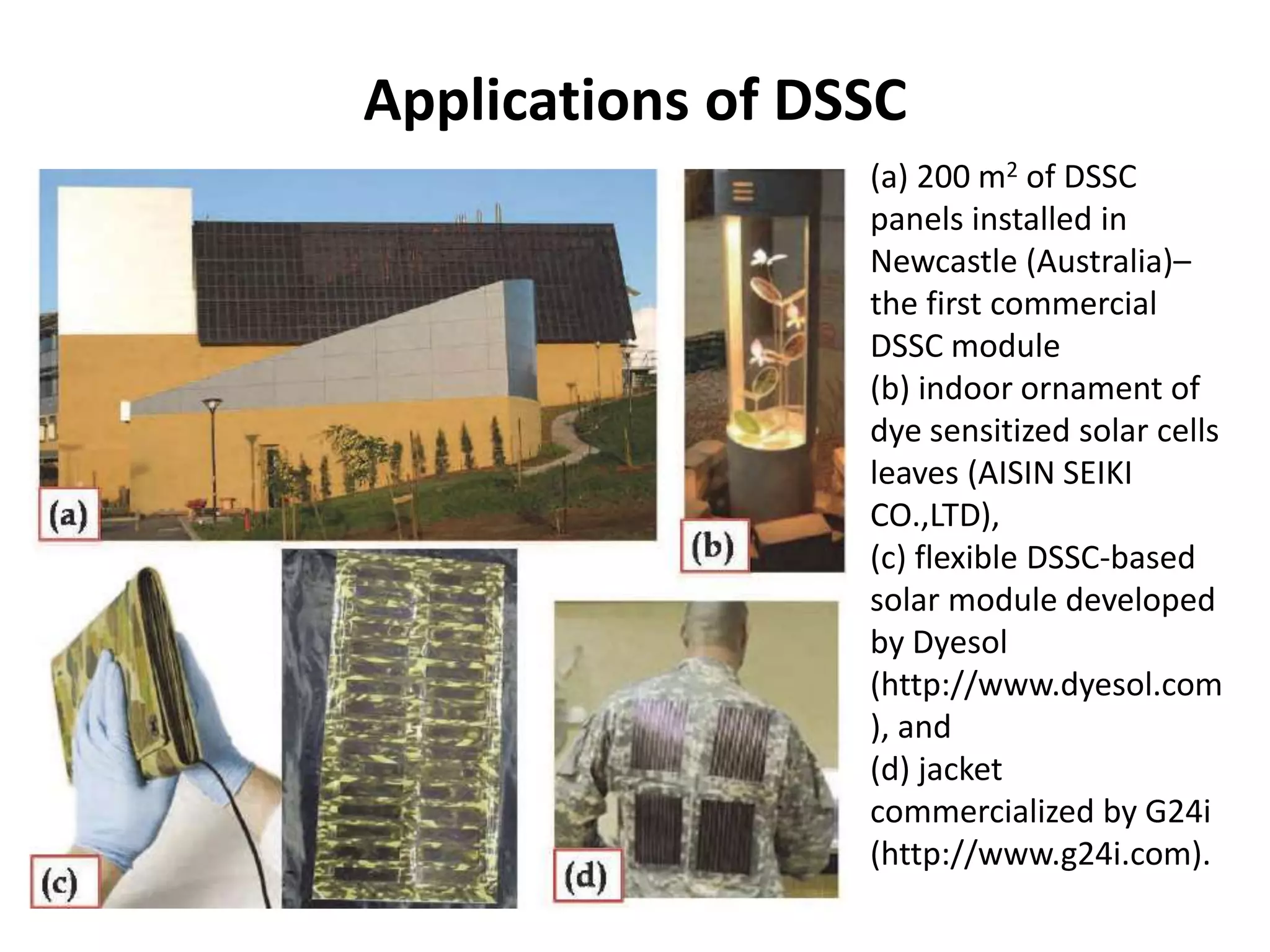 Dye Sensitized Solar cell (DSSC) | PPTX