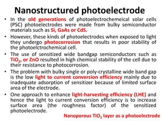 Dye Sensitized Solar cell (DSSC) | PPTX