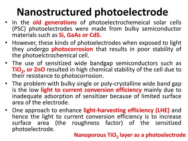 Dye Sensitized Solar cell (DSSC) | PPTX