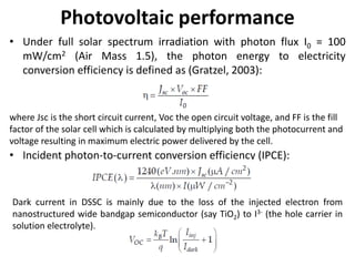 Dye Sensitized Solar cell (DSSC) | PPTX