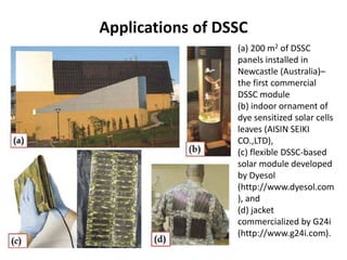 Dye Sensitized Solar cell (DSSC) | PPTX