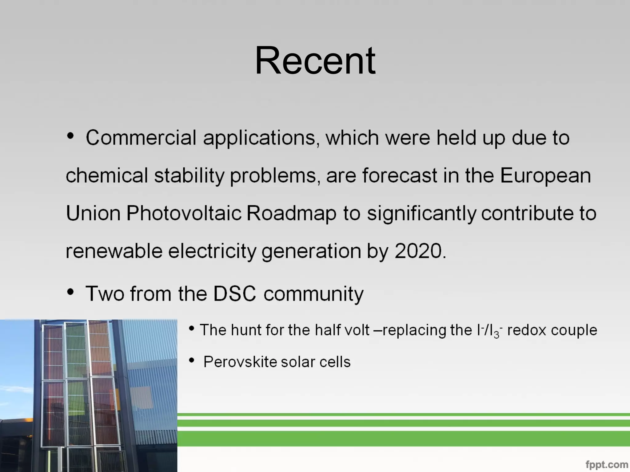 Dye-Sensitized Solar Cells | PPT