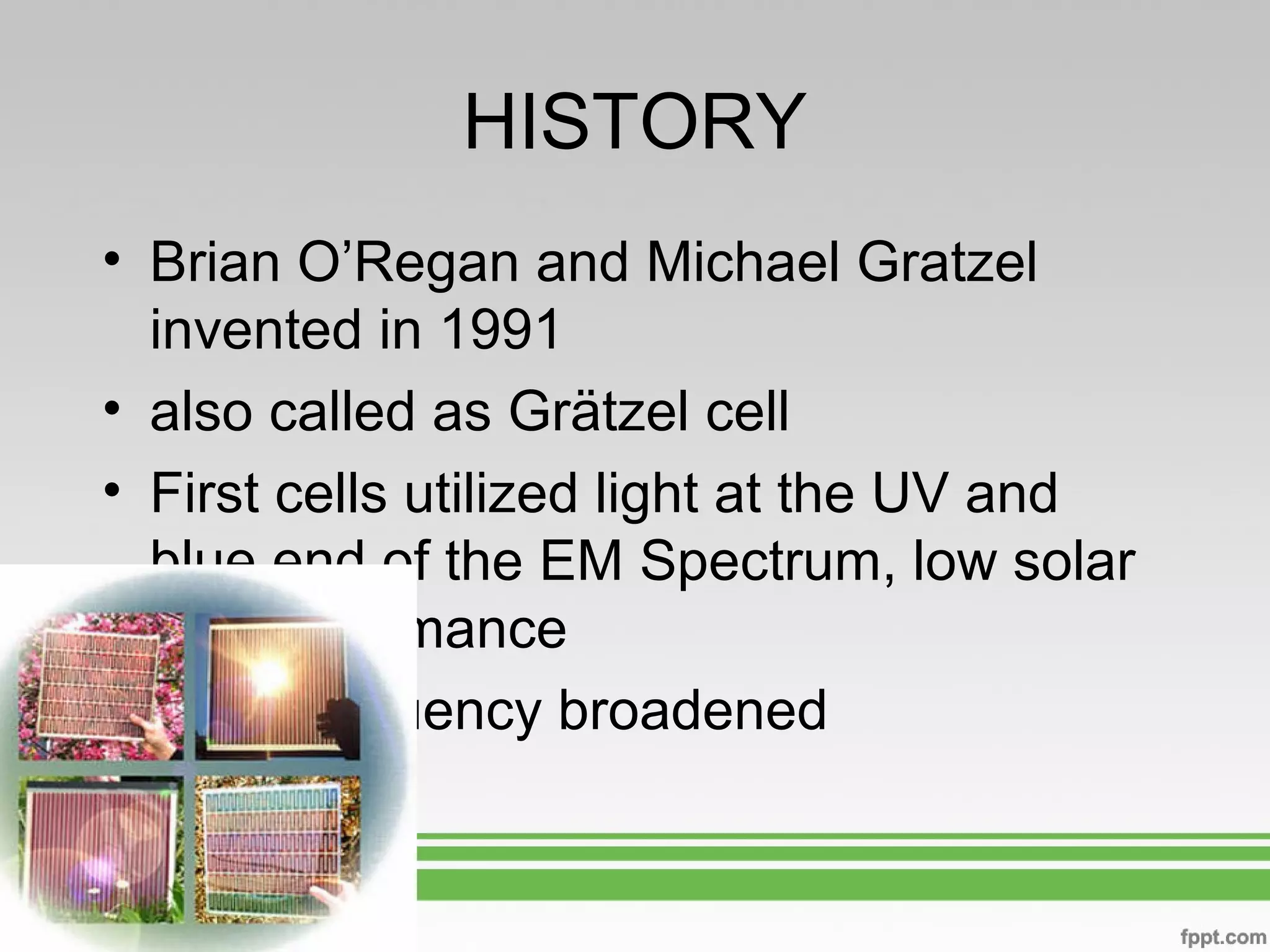 Dye-Sensitized Solar Cells | PPT