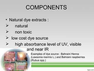 Dye-Sensitized Solar Cells | PPT