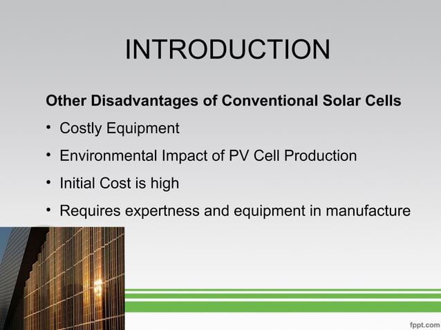 Dye-Sensitized Solar Cells | PPT
