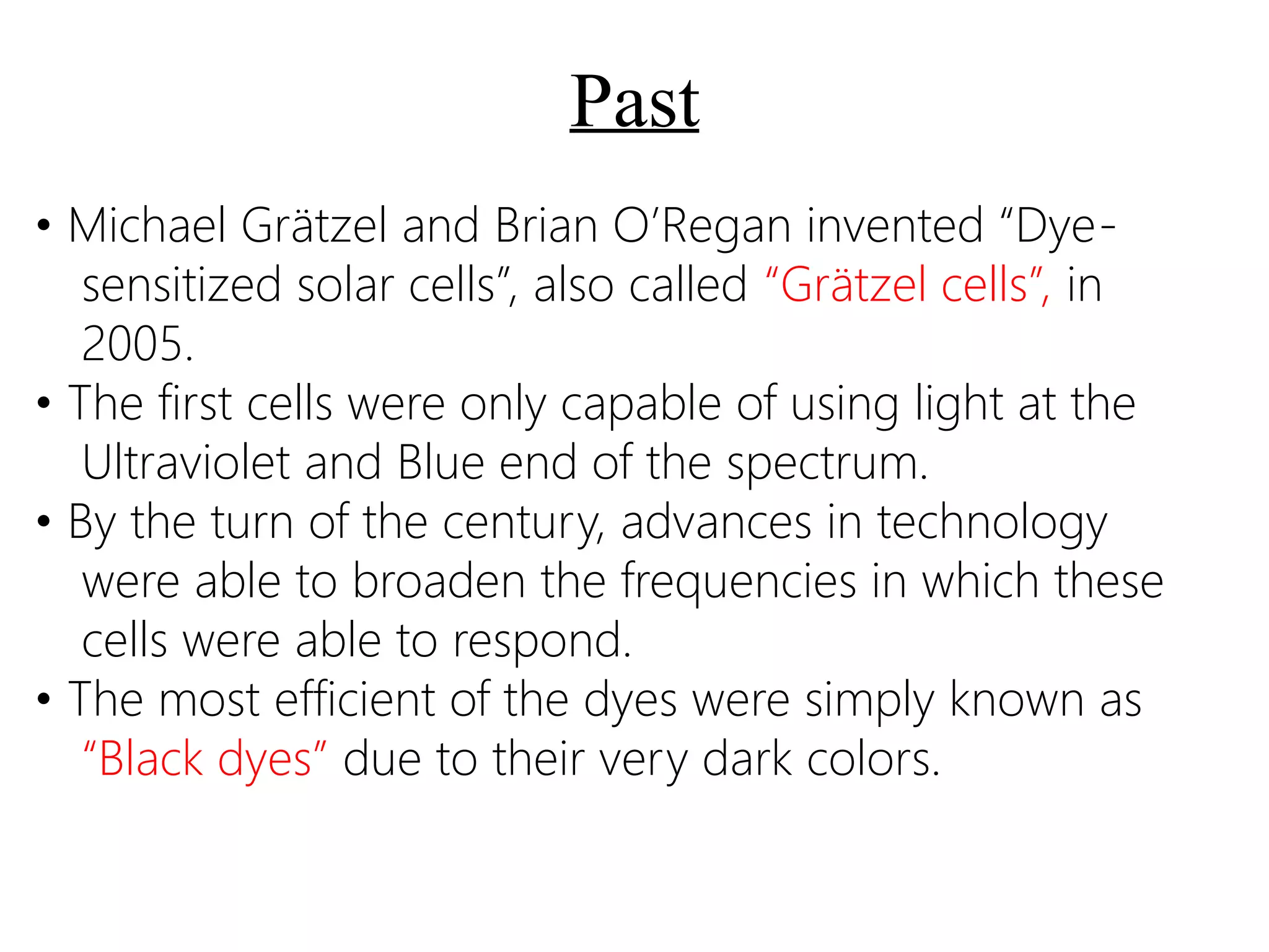 Dssc (Dye sensitized solar cell) | PPTX