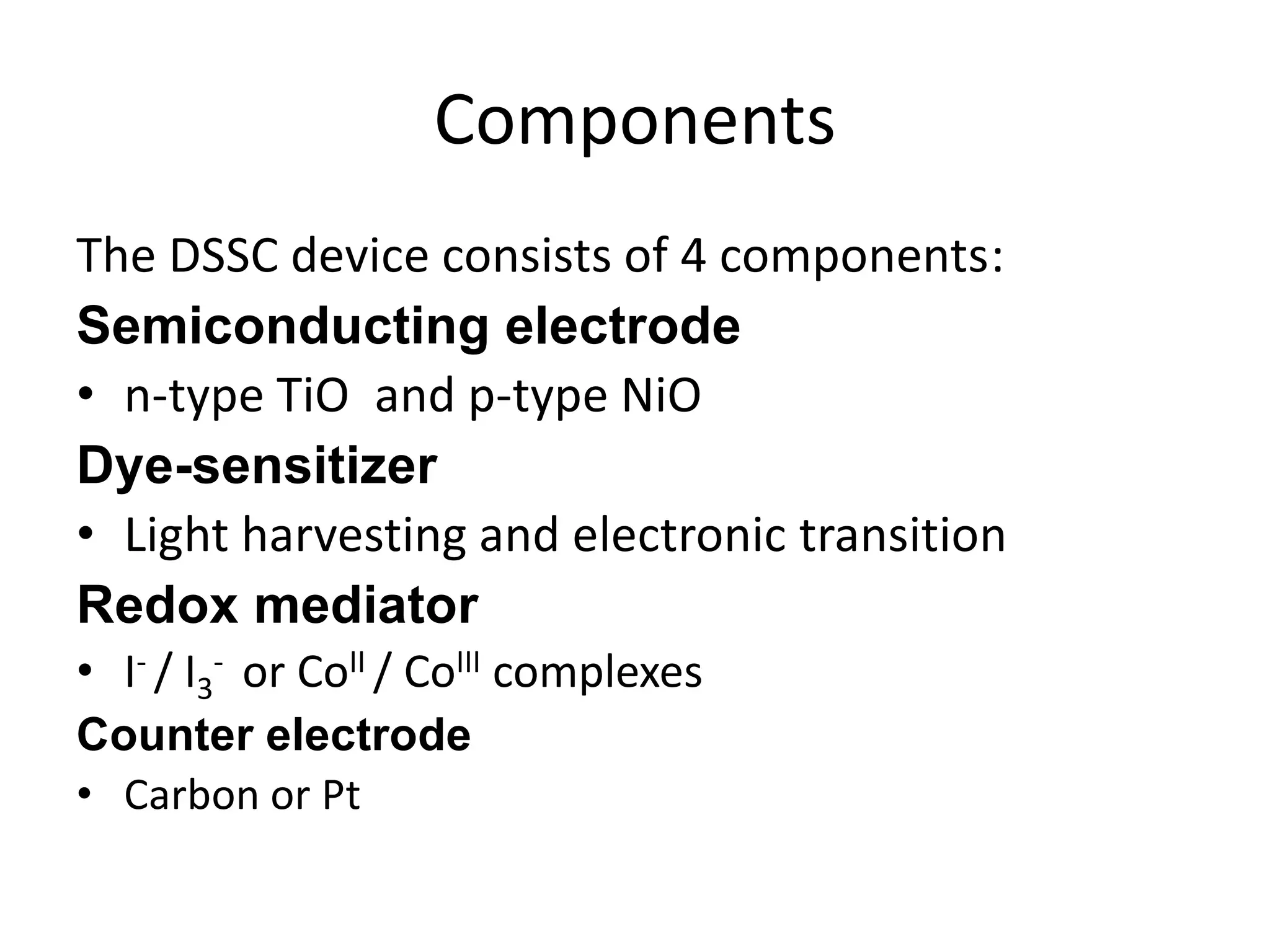 Dssc (Dye sensitized solar cell) | PPTX