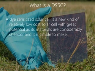 Dssc (Dye sensitized solar cell) | PPTX