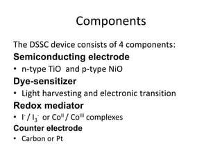 Dssc (Dye sensitized solar cell) | PPTX