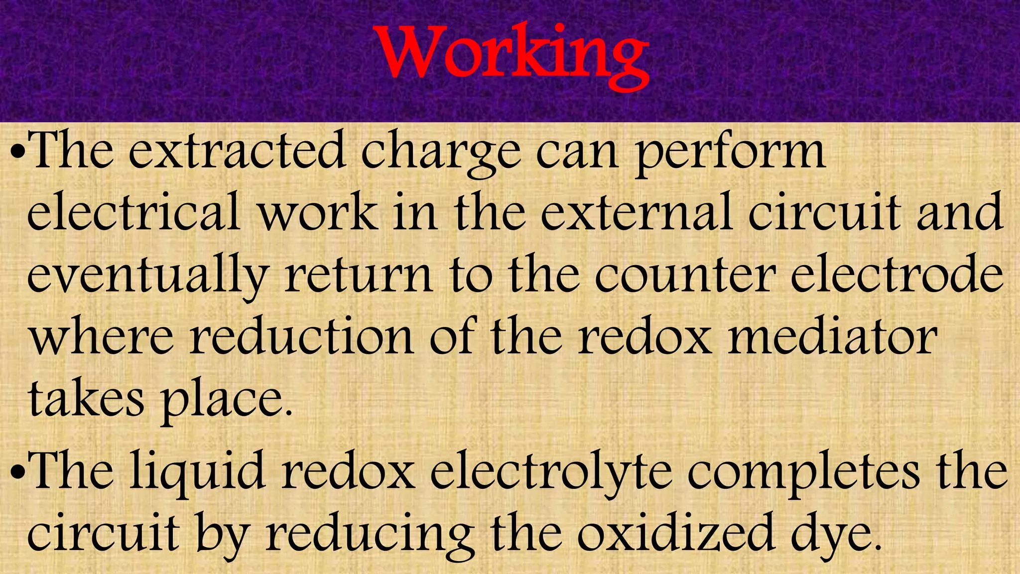 Dye sensitized solar cells | PPTX