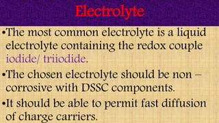 Dye sensitized solar cells | PPT