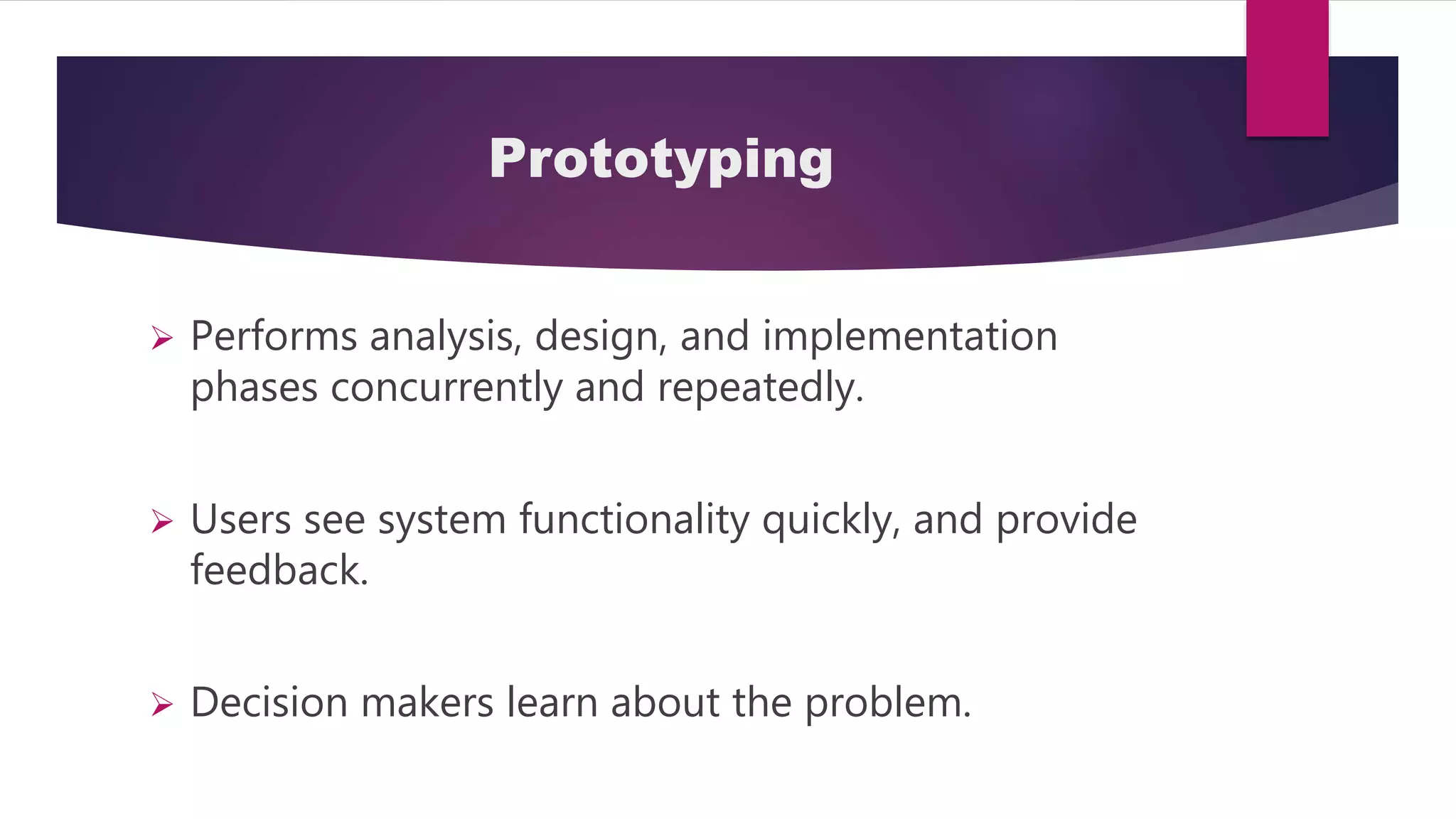 Dss construction: Development Process (SDLC and Prototyping) | PPT