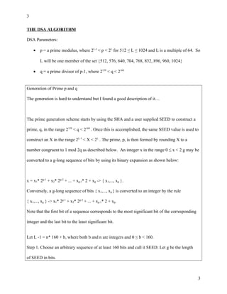 Dss digital signature standard and dsa algorithm | PDF