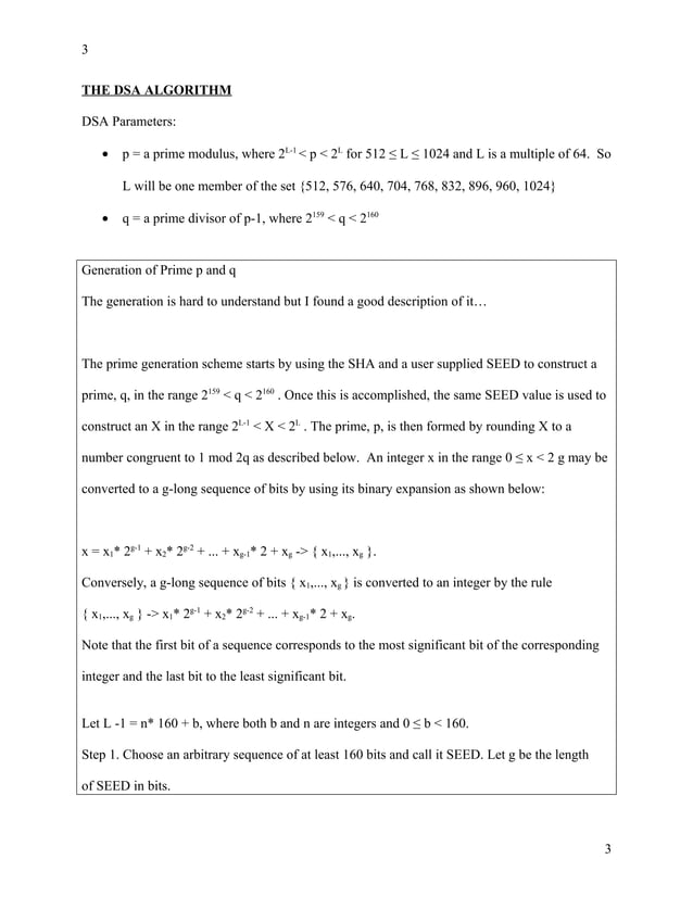 Dss digital signature standard and dsa algorithm | PDF