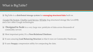 Google Big Table | PPTX