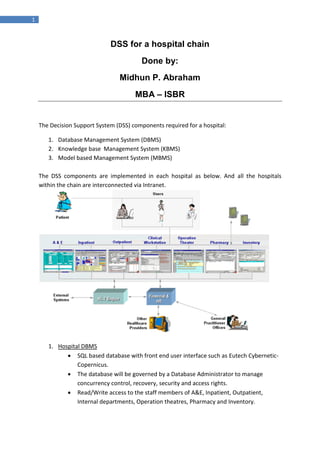 DSS for a hospital chain | PDF