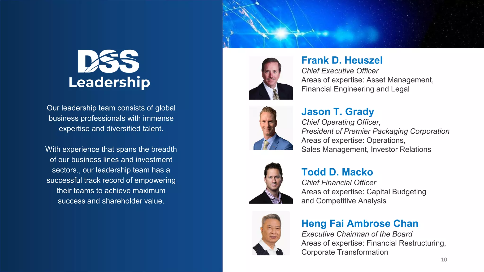 DSS Presentation Deck | PPT